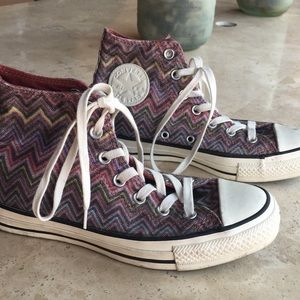 Converse | Shoes | Fun Pattern High Top Converse | Poshmark